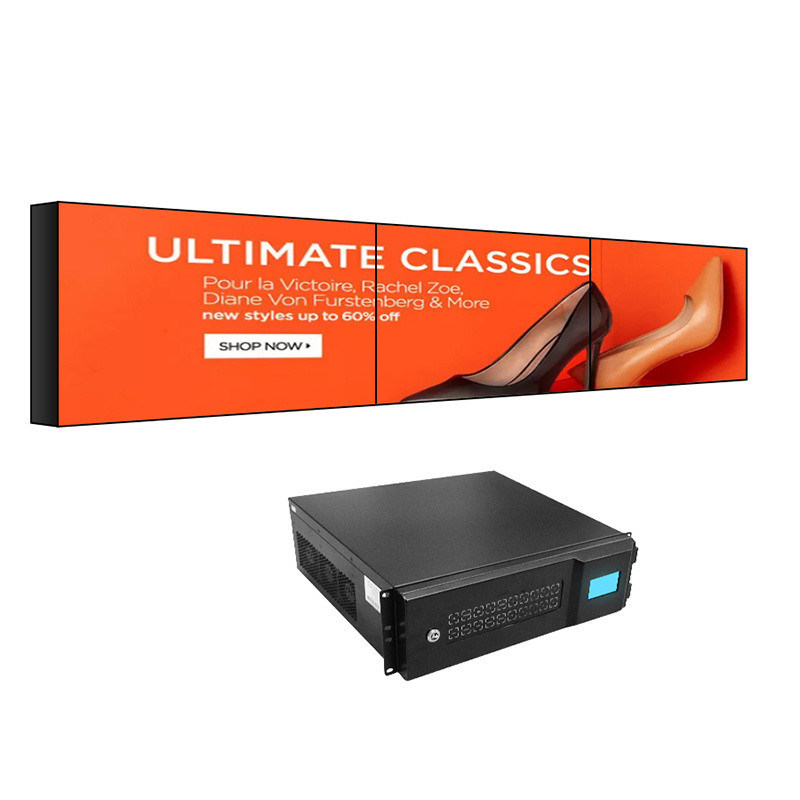 RS232 Multi Screen Wall60hz 3 X 3 Video Wall 1.67M Color